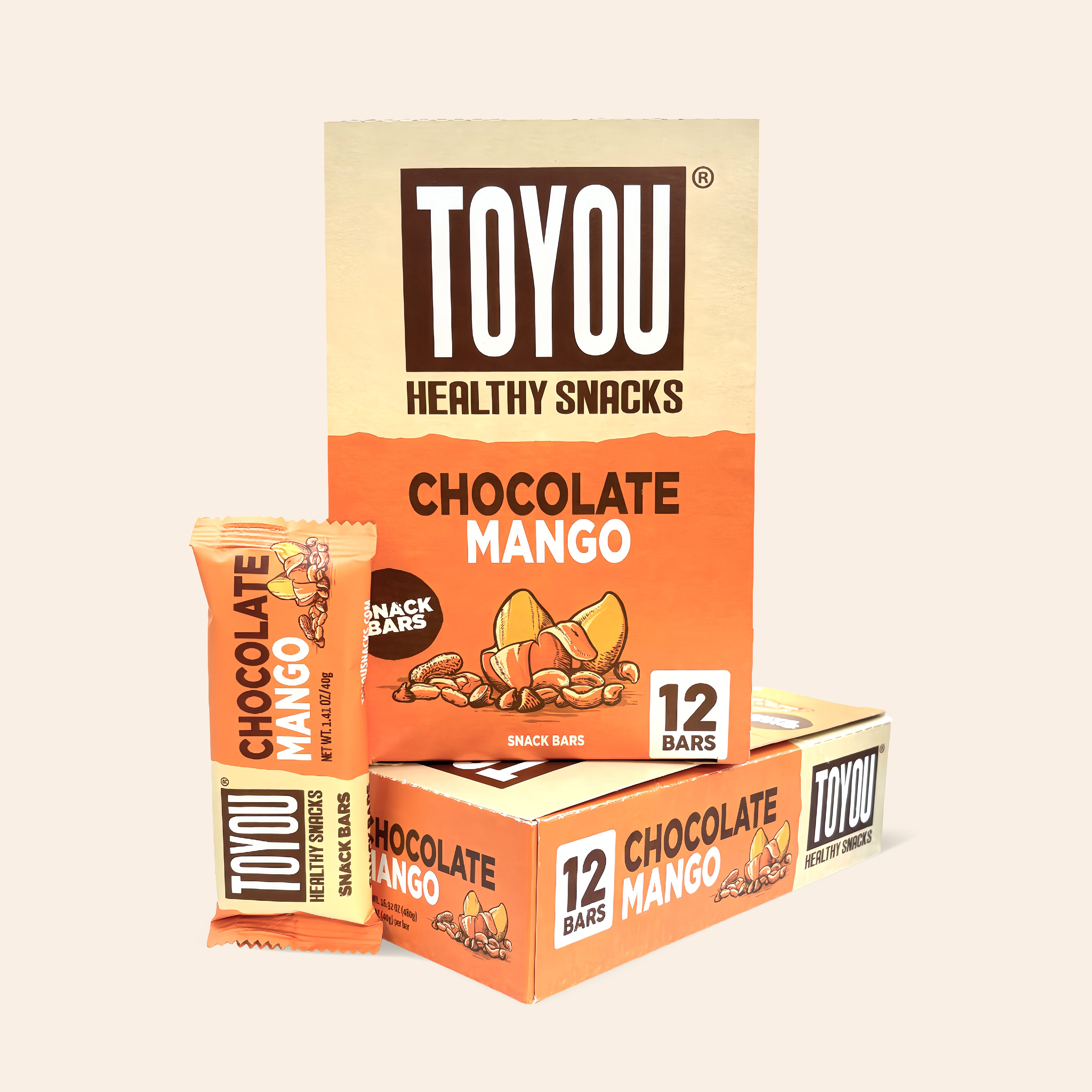 Chocolate Mango Snack Bar - 12 bars – ToYou Snacks