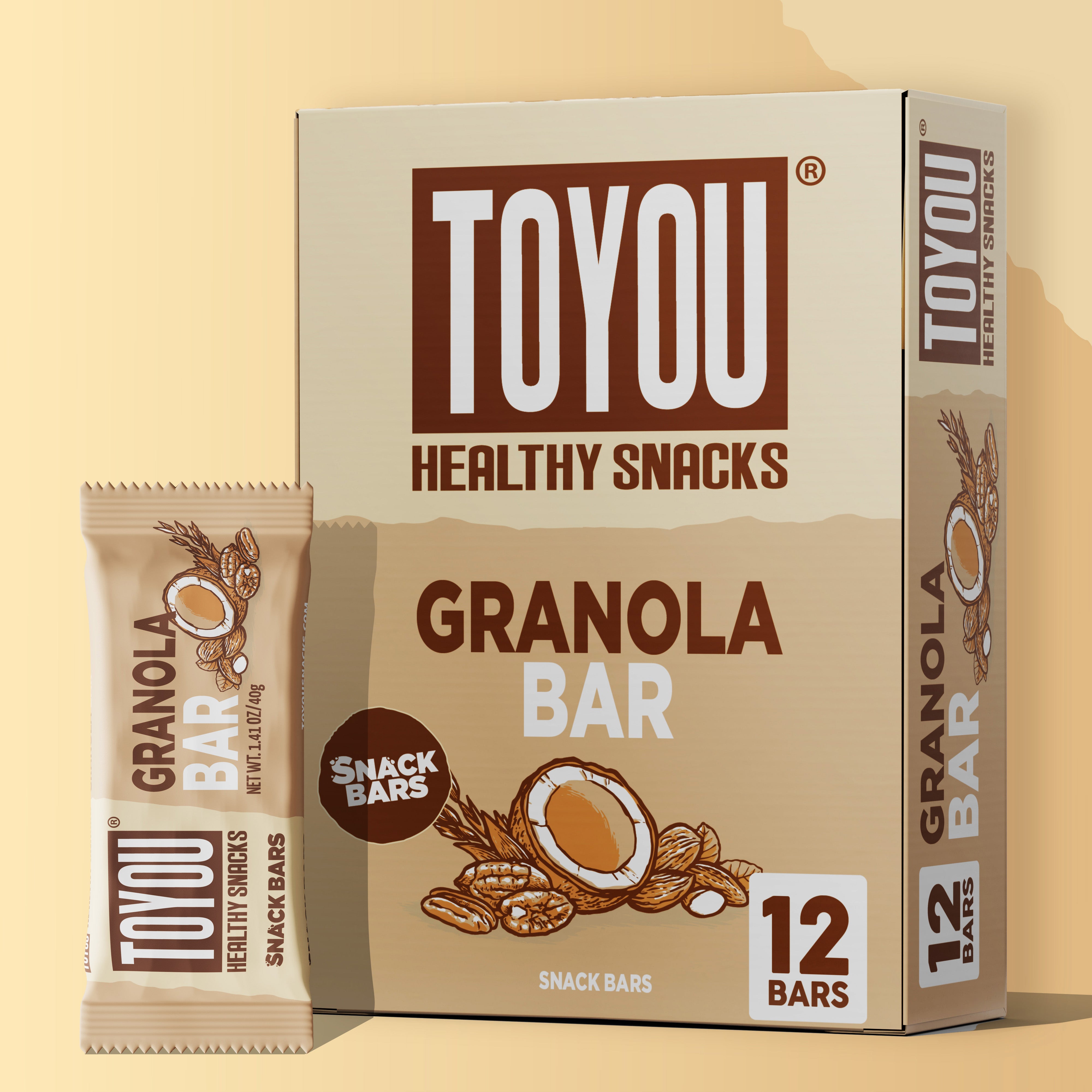 Granola Snack Bar - 12 bars – ToYou Snacks