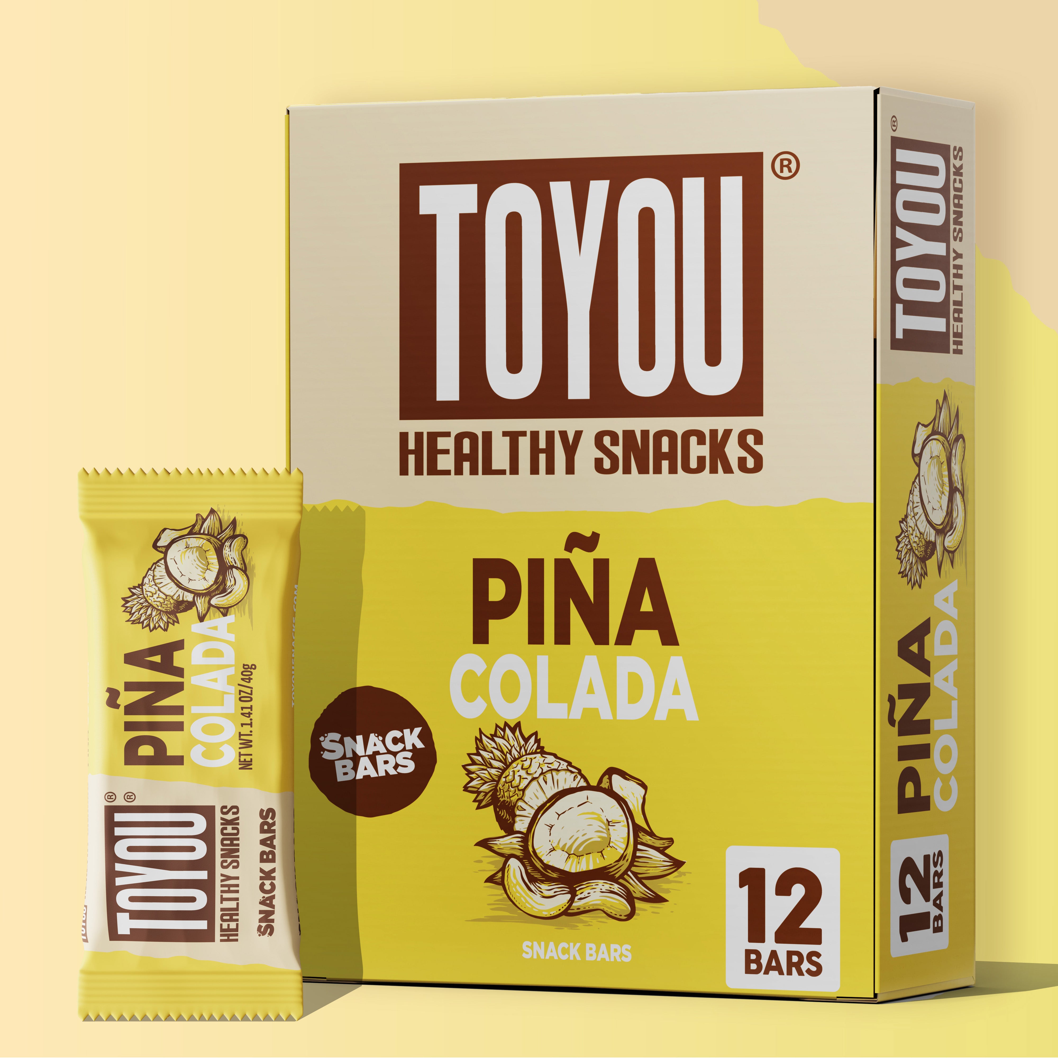 Piña Colada Snack Bar - 12 bars – ToYou Snacks